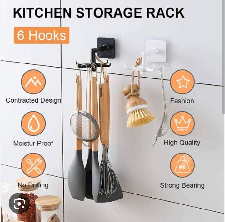 Rotating Storage Hook Rack